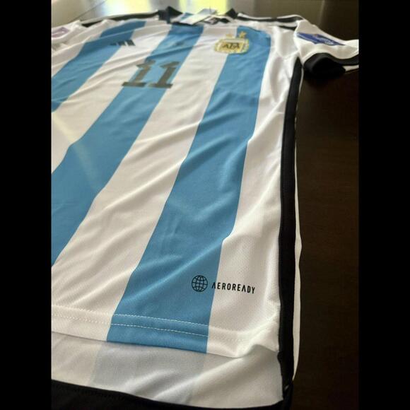 adidas | Shirts | Adidas Argentina 222 World Cup Final Jersey Di Maria ...